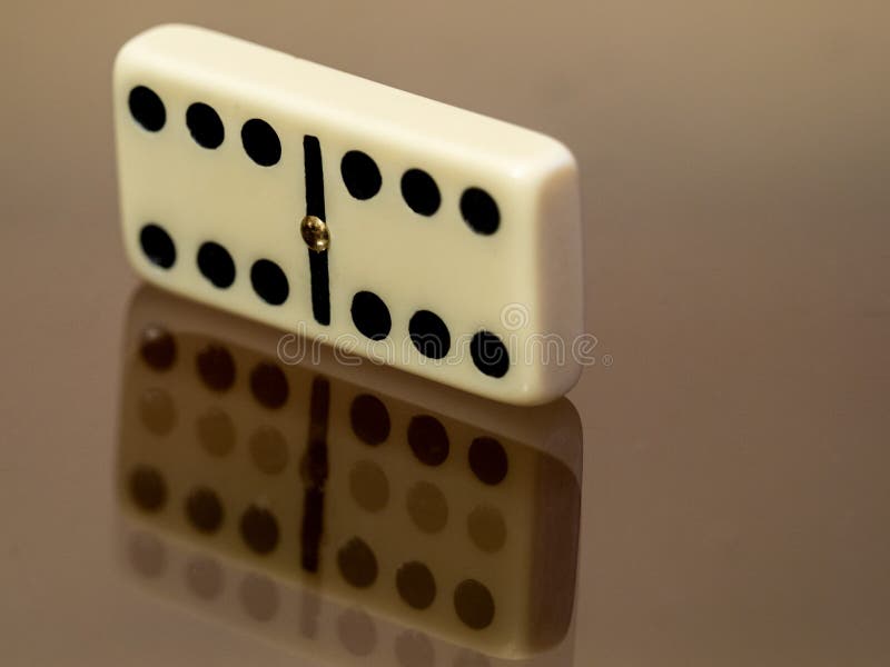 Domino token stock image. Image of double, reflex, numbers - 182648945