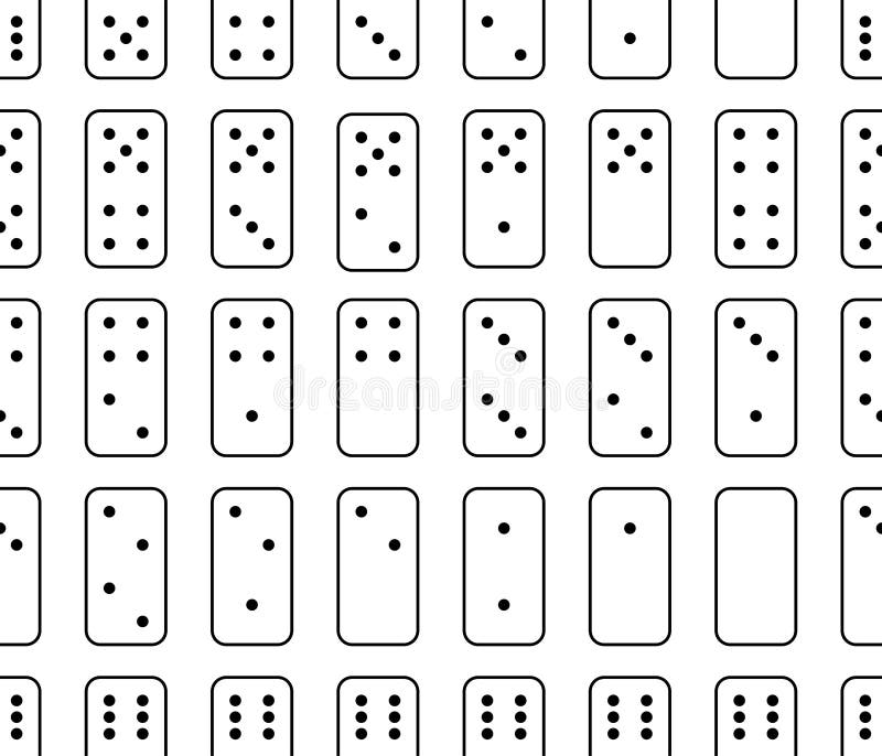 Domino Texture Incline 2 Small Black Stock Vector - Illustration of ...