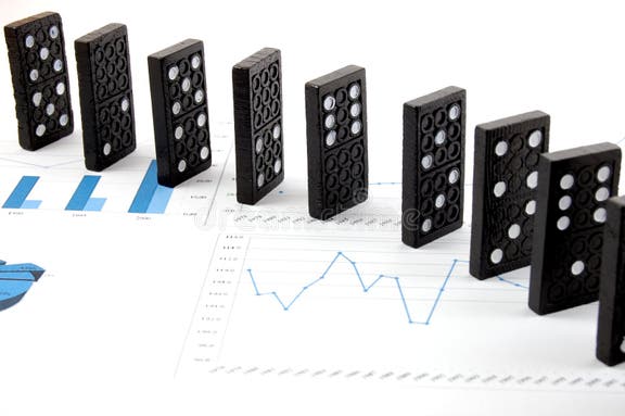 Dominoes on chart stock photo. Image of domino, hazard - 6548024