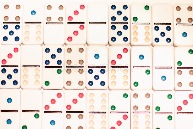 Colored domino tiles stock photo. Image of chain, continuous - 14662306