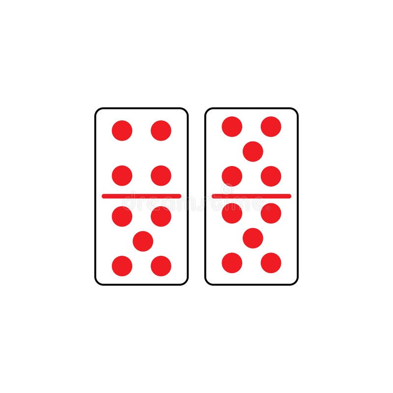 Dominoes icon logo vector stock vector. Illustration of table - 260224049