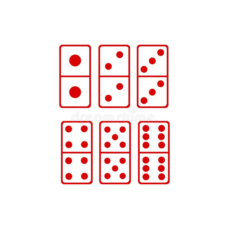 Dominoes icon stock vector. Illustration of dominos - 268926556