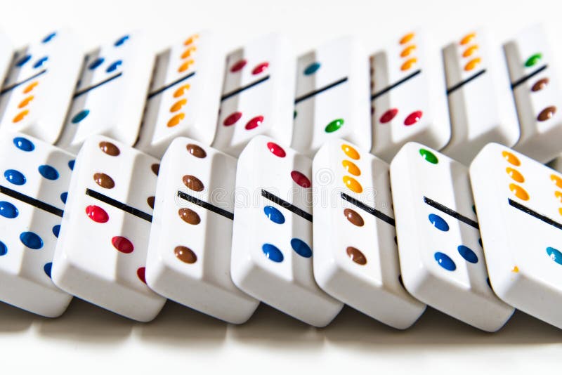 Dominoes - Knocked Over - Fall Down Stock Photo - Image of recreational ...