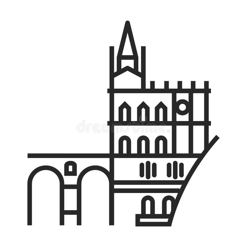 Domkyrka Av Den Las Lajas Symbolen Stock Illustrationer - Illustration ...