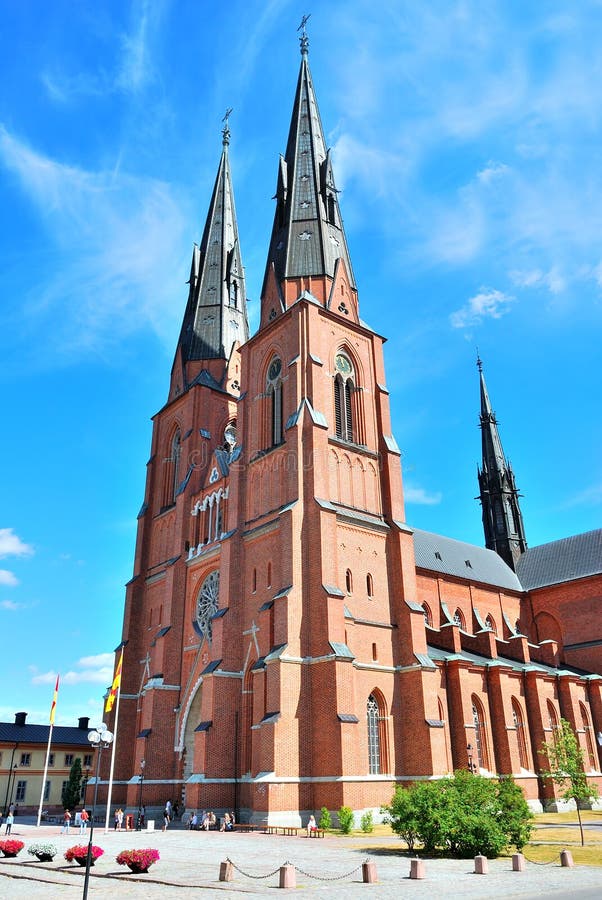 Domkyrka sweden uppsala arkivfoto. Bild av domkyrka, europa - 88224652