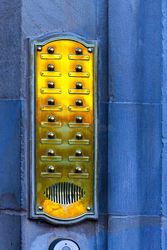 Domofon zdjęcie stock. Obraz złożonej z wejście, styl - 19017086