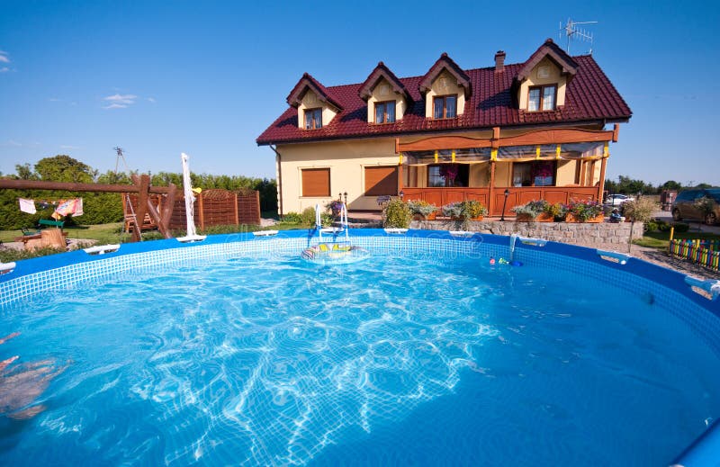 Domowy Luksusowy Basen Obraz. Obraz: 83065117