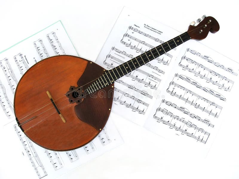 Domra stock photo. Image of sound, isolated, notes, music - 14480570