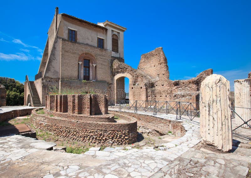 The Domus Transitoria stock image. Image of clouds, empire - 20201465