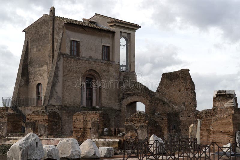 The Domus Transitoria stock image. Image of clouds, empire - 20201465