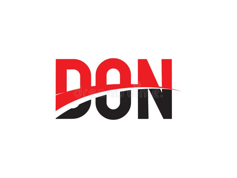 DON Letter Initial Logo Design Vector Illustration Stock Vector ...