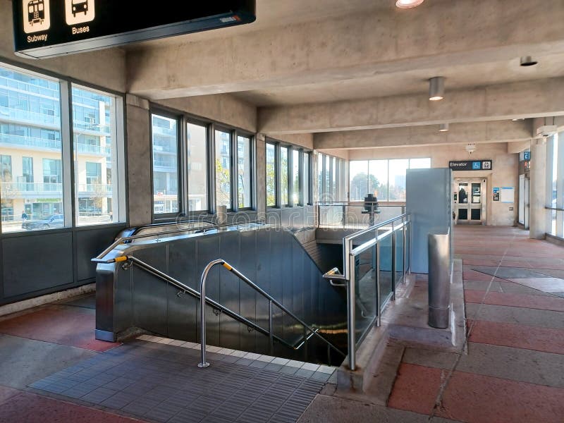 Don Mill Subway Station Interior View Editorial Stock Photo - Image of ...