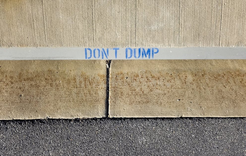 Don T Dump Sewer Storm Drain Stock Photo - Image of sewer, tile: 363783550