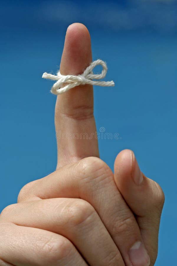 String Tied Around Finger Stock Photos - Free & Royalty-Free Stock ...