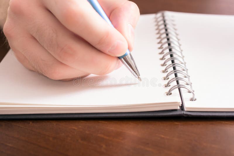 Don`t Forget Concept To Write Things Down in an Organizer Stock Image ...