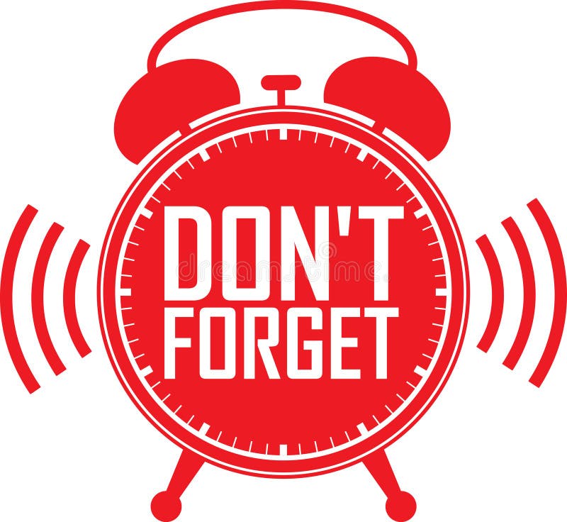 Dont Forget Icon Stock Illustrations – 440 Dont Forget Icon Stock ...