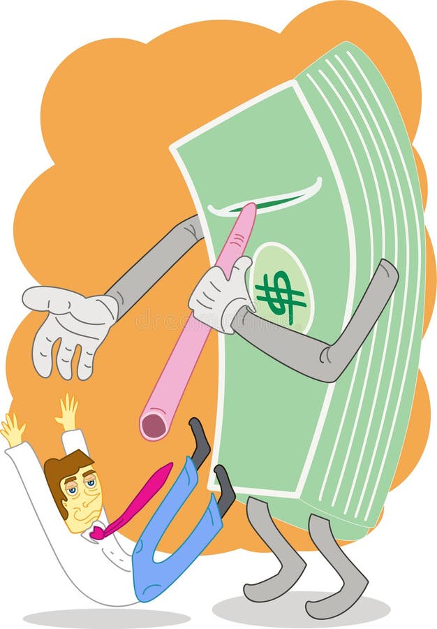 Don T Let Money Control You Stock Illustration - Illustration of ...