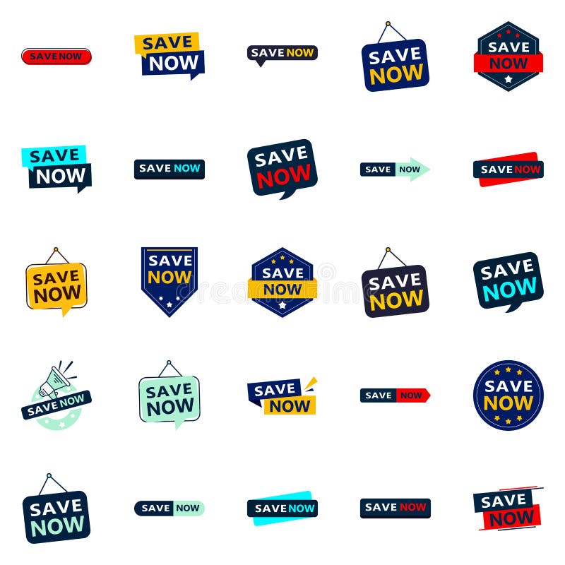 25 Eye Catching Typographic Designs for Register Now Stock Vector ...