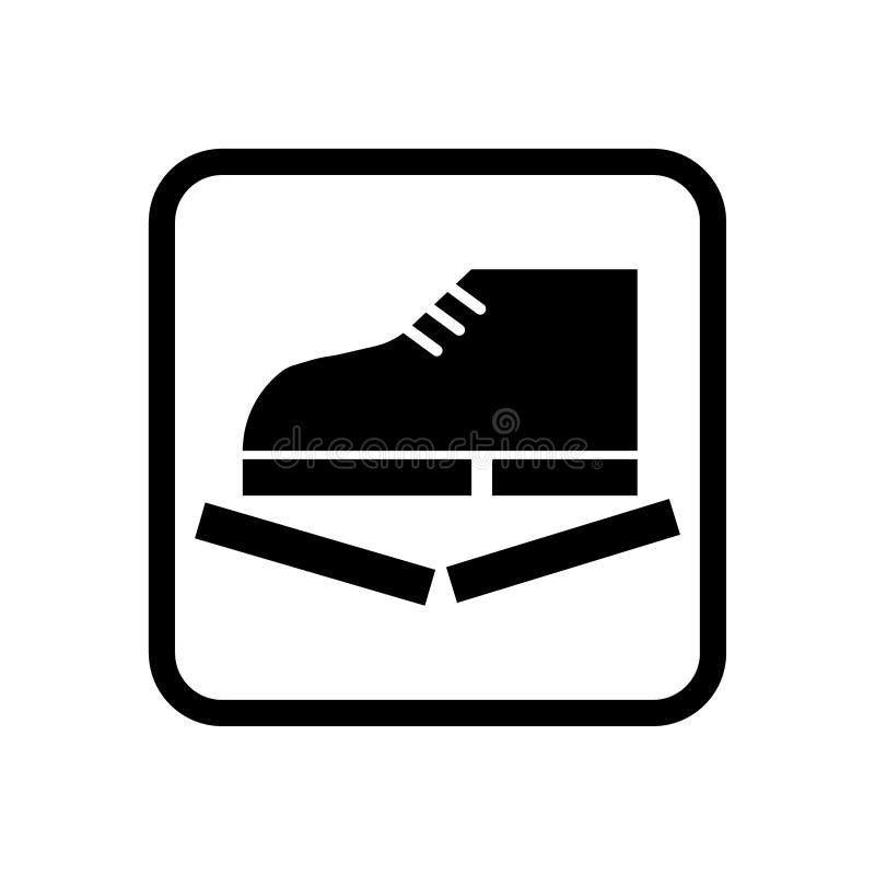 Don`t Step on it. Vector Illustration of Fragile or Perishable Place ...