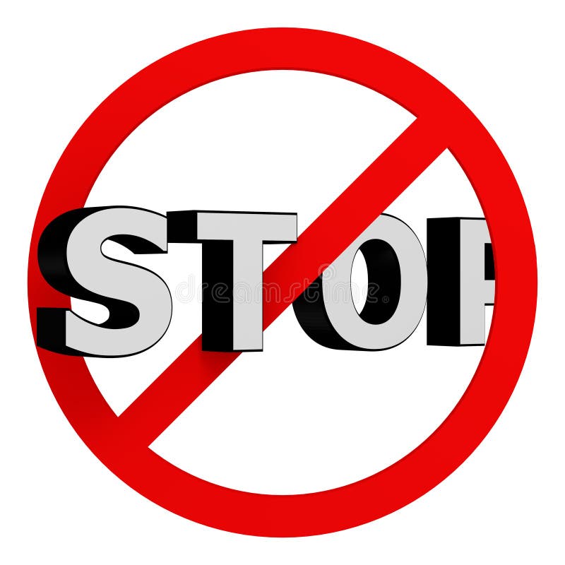 Don t stop stock illustration. Illustration of isolated - 15668687