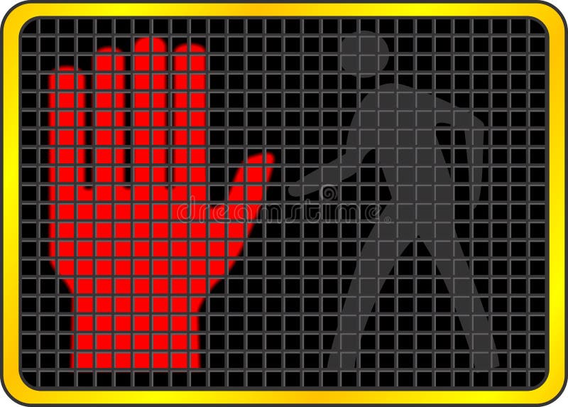Don t Walk Sign stock vector. Illustration of safe, people - 17066948