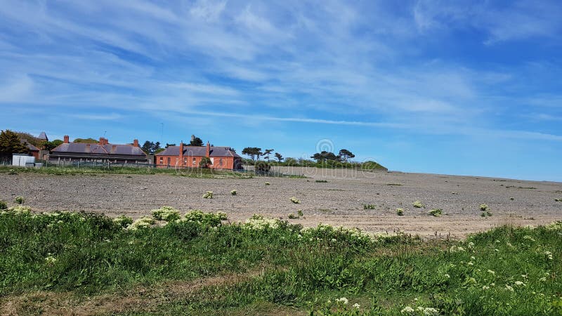 Donabate Old Tower and Abandoned Houses,Ireland Stock Image - Image of ...