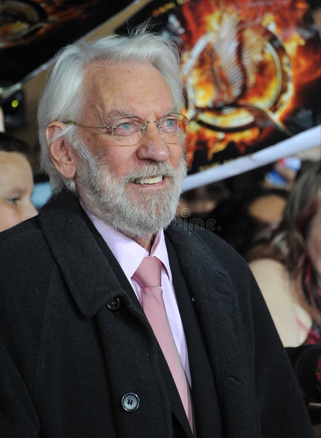 Donald Sutherland photo éditorial. Image du mode, incendie - 45636936