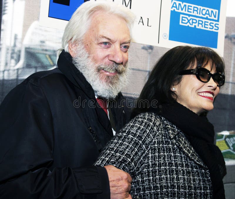 Donald Sutherland Et épouse Francine Racette Photo éditorial - Image du ...