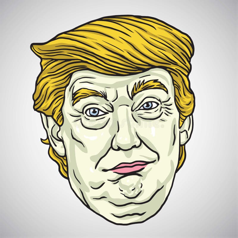 Trump Face Stock Illustrations – 3,089 Trump Face Stock Illustrations ...
