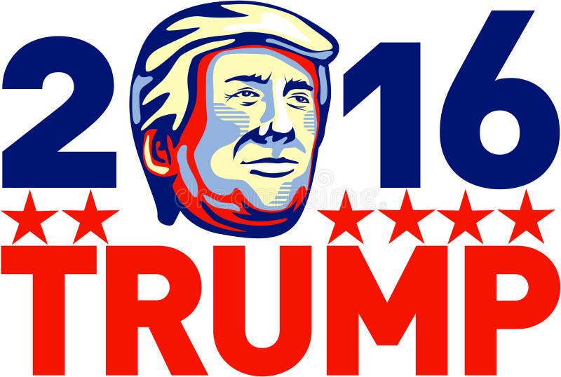 Donald Trump 2016 President Retro Redactionele Stock Foto ...