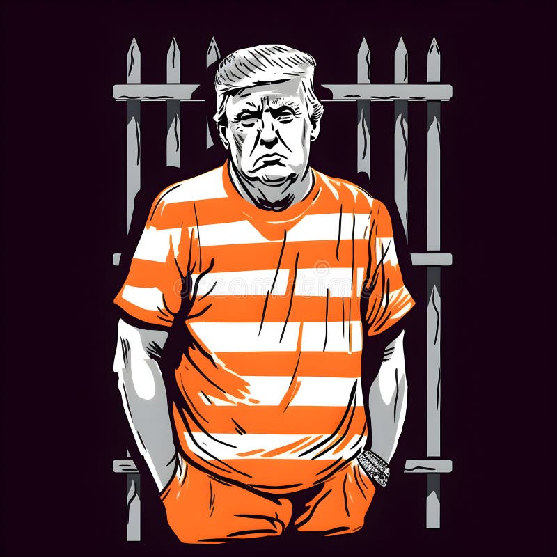 Donald Trump for Prison 2024 Created with Generative AI Editorial Stock ...