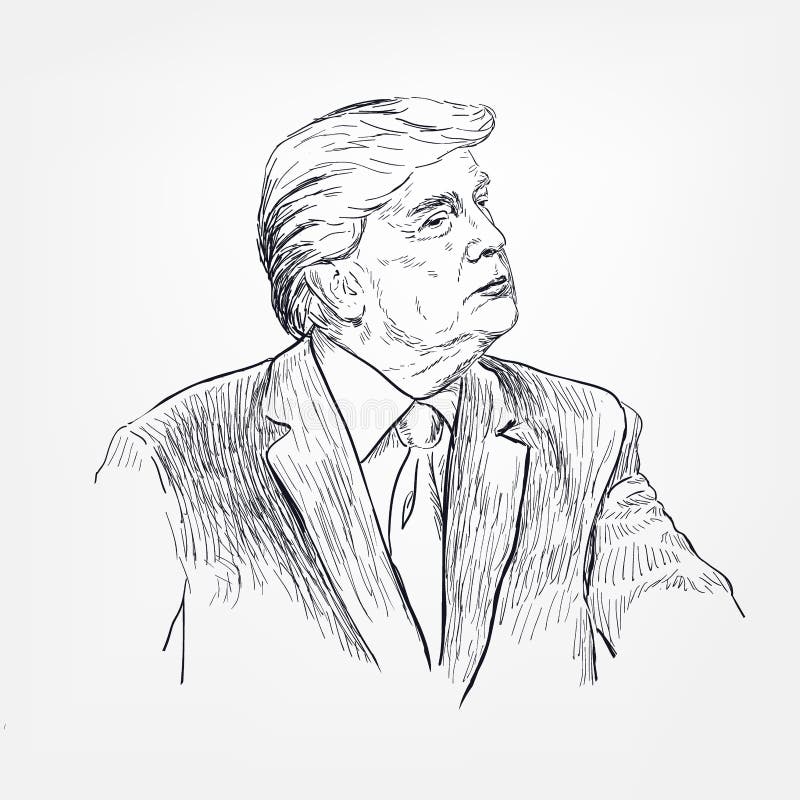 Trump Sketch Stock Illustrations – 221 Trump Sketch Stock Illustrations ...