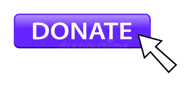 Donate - Purple Button stock illustration. Illustration of donation ...