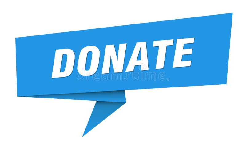 Donate Banner. Donate Speech Bubble, Label, Sticker, Sign Template ...