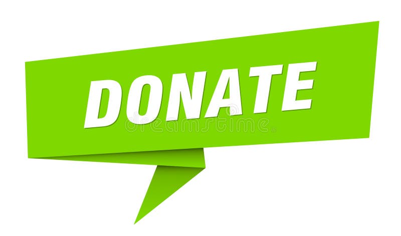Donate Banner. Donate Speech Bubble, Label, Sticker, Sign Template ...