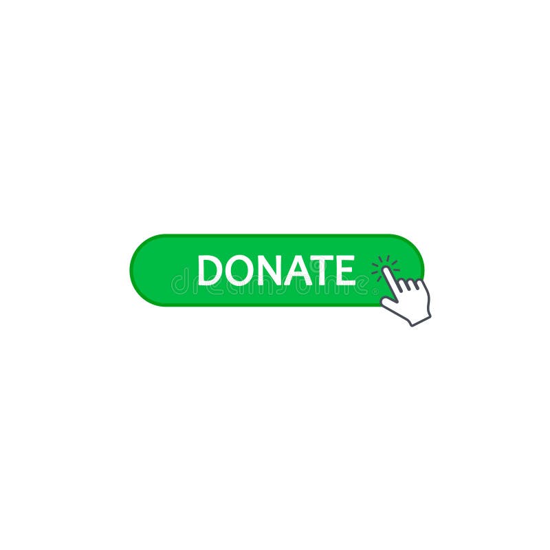 Green Button Donate Hand Cursor Stock Illustrations – 48 Green Button ...