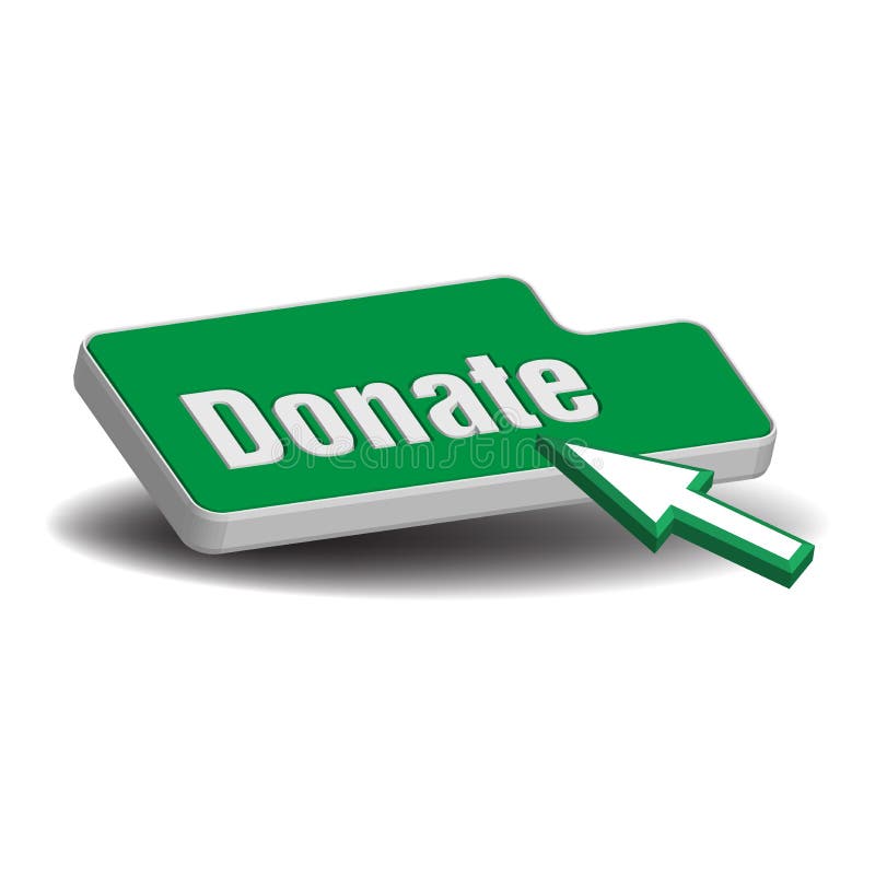 Donate button stock vector. Illustration of fundraiser - 31465967