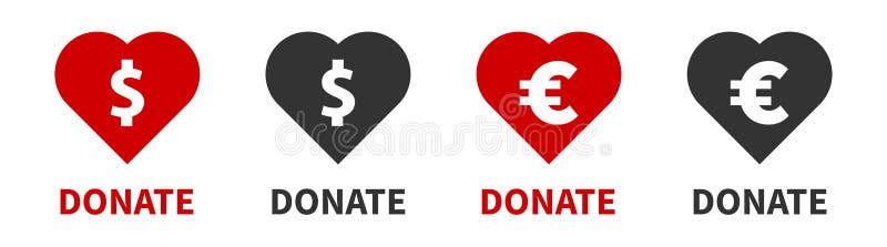 Donate. Charity Icon. Donate Icons. Vector Illustration Stock ...