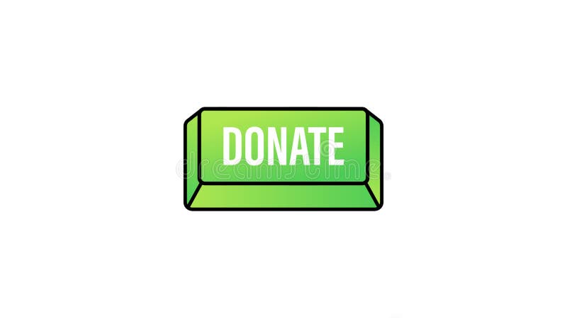 Donate with Cursor Button. Internet Icon. Pointer Click Icon. Motion Graphics 4k Stock Footage ...