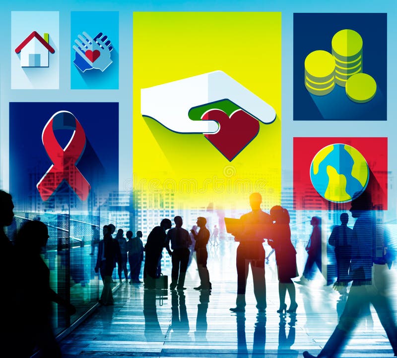 Donate Donation GIve Help Sharing Volunteer Aid Concept Stock Image ...
