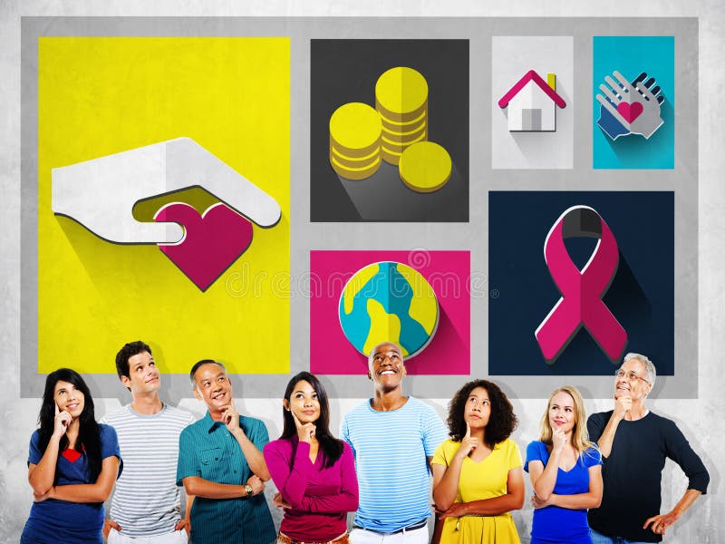 Donate Donation GIve Help Sharing Volunteer Aid Concept Stock Photo ...