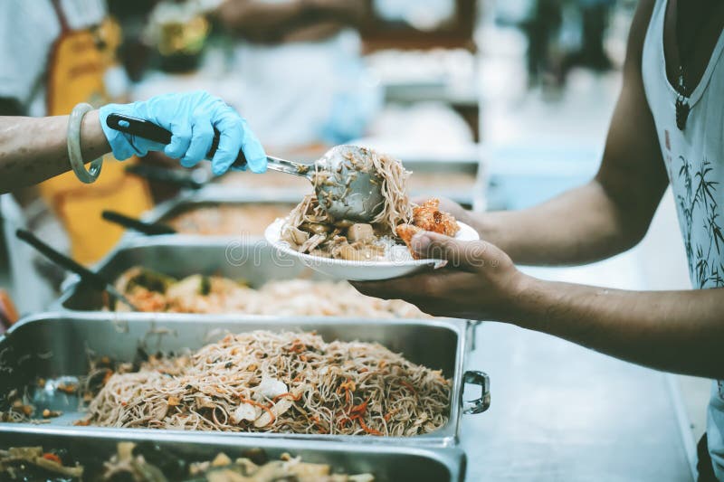 Donate Food To The Poor : Poverty Concept Stock Photo - Image of ...