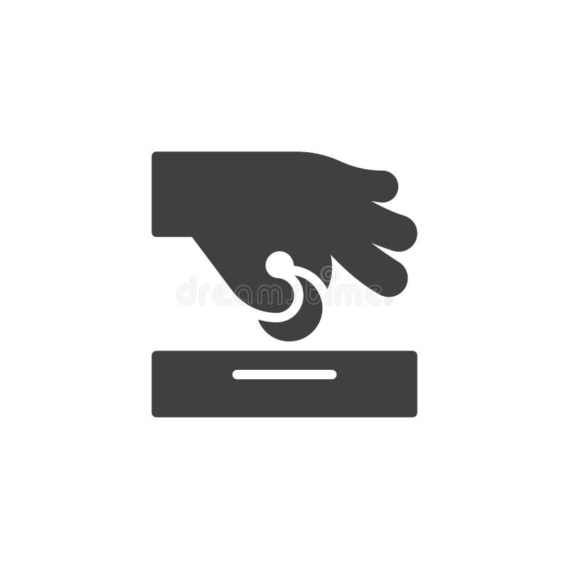 Donate hand vector icon stock vector. Illustration of donate - 261396909