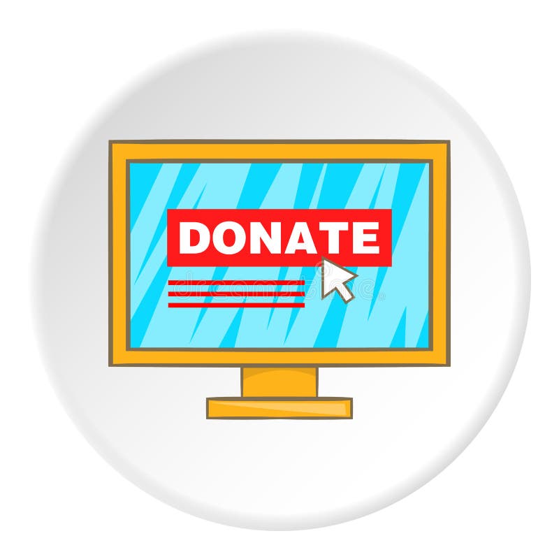 Donate icon, flat style stock vector. Illustration of charity - 78761859