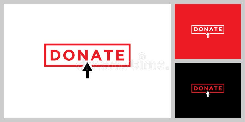 Donate Logo Vector Design Template Stock Vector - Illustration of ...