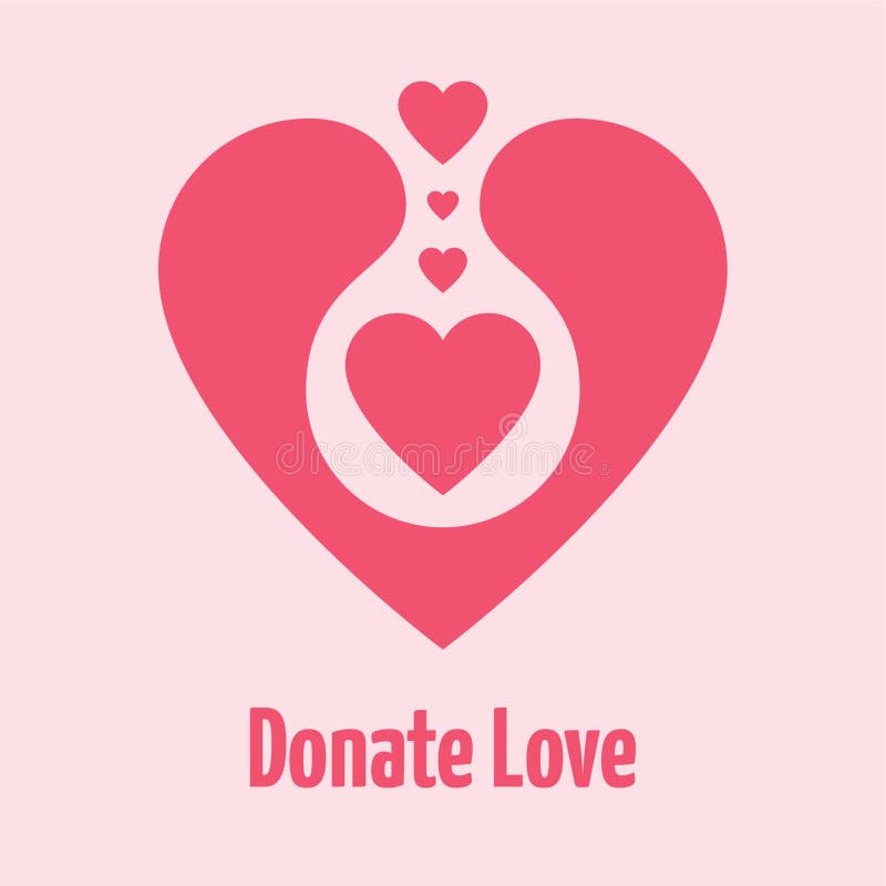 Donate Love. a Poster about the Humane Treatment of Each Other Stock ...