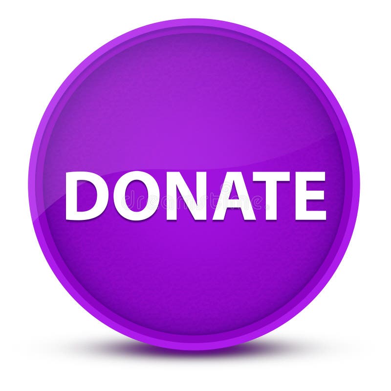 Donate Luxurious Glossy Purple Round Button Abstract Stock Illustration ...