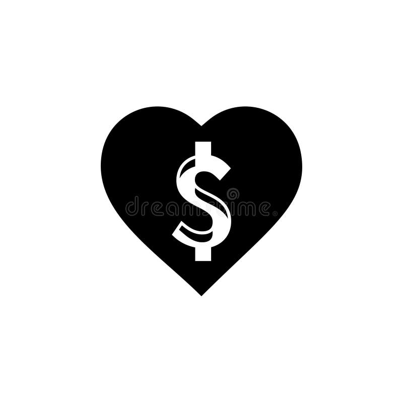 Donate Money, Donation Solid Flat Vector Icon Isolated on White ...