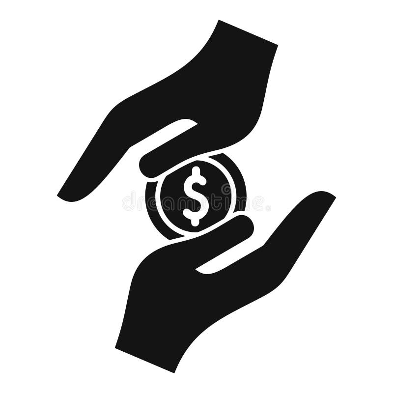 Donate Money Support Icon Simple Vector. Fundraising Home Hope Stock ...