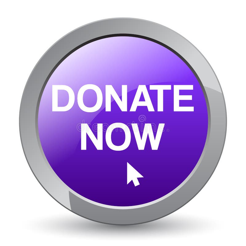 Donate now button stock illustration. Illustration of charitable ...